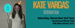 Catch Kate Vargas @ Rockwood Music Hall | TheWaster.com