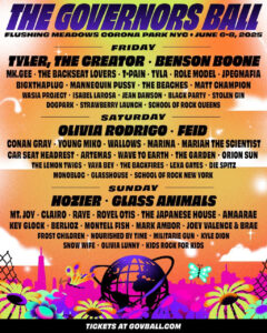Governors Ball 2025 Lineup Announced | TheWaster.com